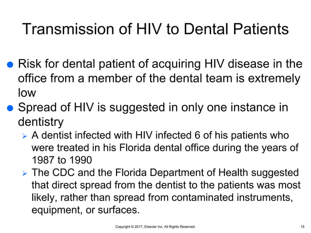 Chapter 30: Transmission of Pathogens in Dental Settings | PPT