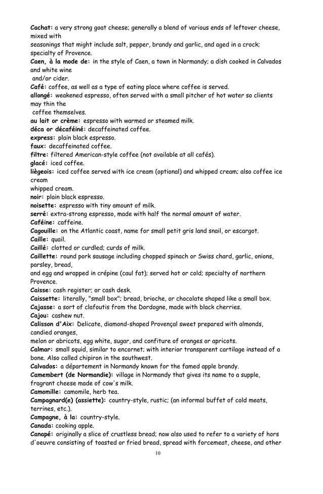 Chapter 30 glossary of culinary terms | DOC | Food & Drink
