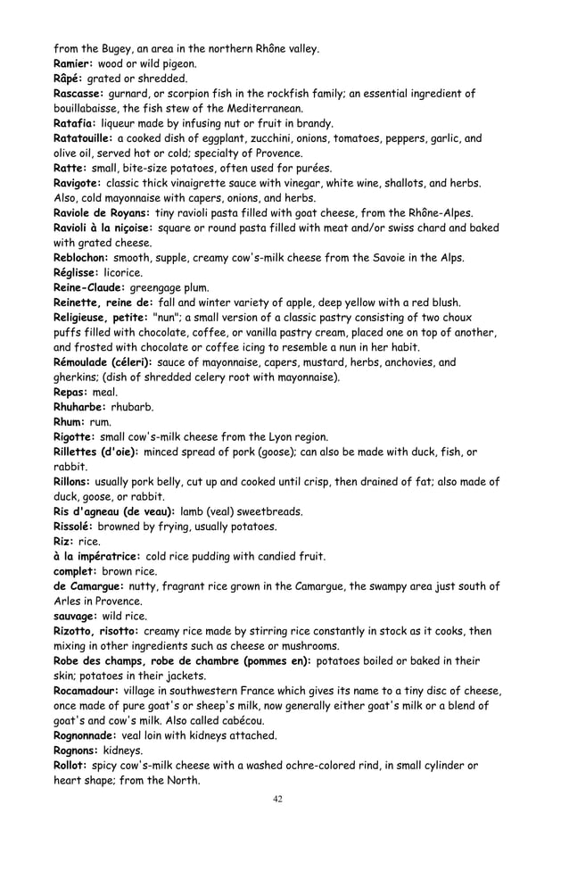 Chapter 30 glossary of culinary terms | DOC | Food & Drink