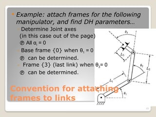 kinematics of robotics in real world systems | PPTX