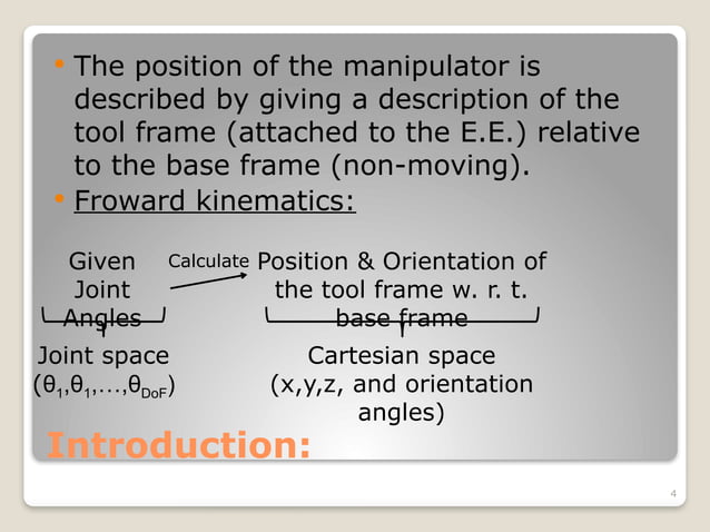 kinematics of robotics in real world systems | PPT