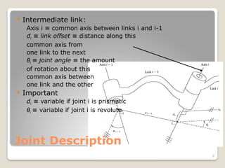kinematics of robotics in real world systems | PPTX