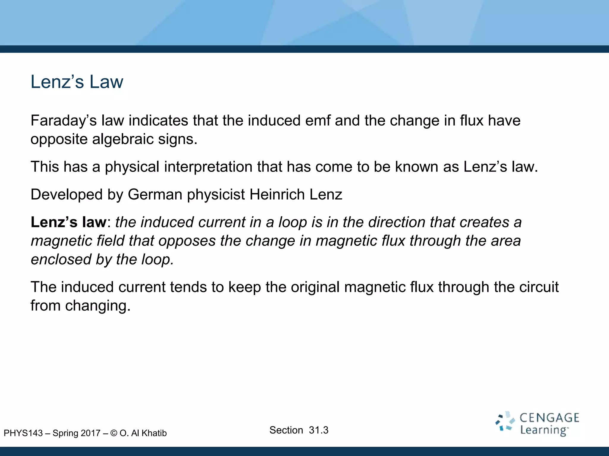 Faraday's law | PPT