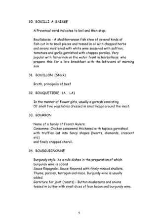 Chapter 31 historical & classical garnishes | PDF