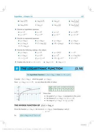 Chapter 31 logarithms | PDF