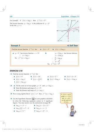 Chapter 31 logarithms | PDF