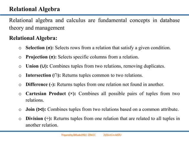Database Management System Chapter Three Ppt