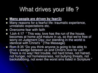 purpose driven life chapter 3 what drives your life | PDF