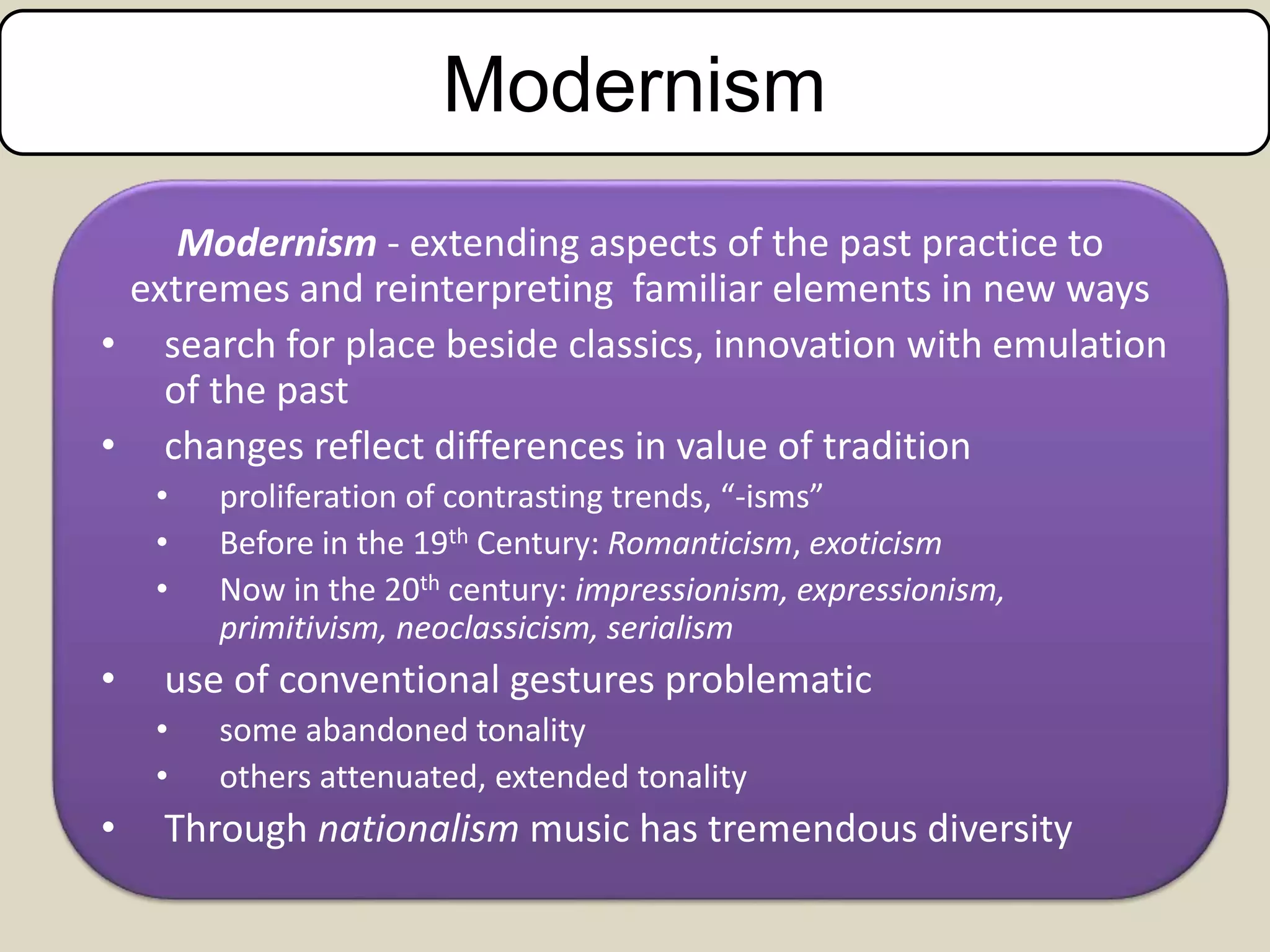 Chapter 32 - modernism | PPTX