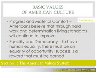 Chapter 3-American Values | PPTX