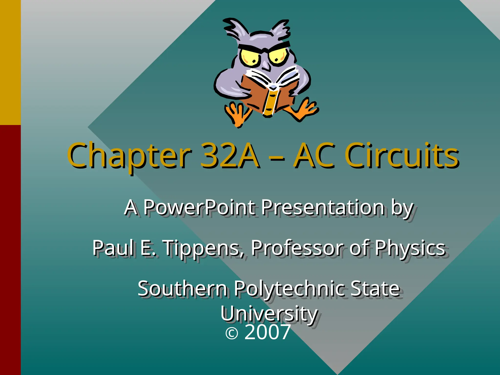 Ac Circuits Circuit Theory Network Analysis Ppt