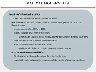 Chapter 33 radical modernists | PPTX