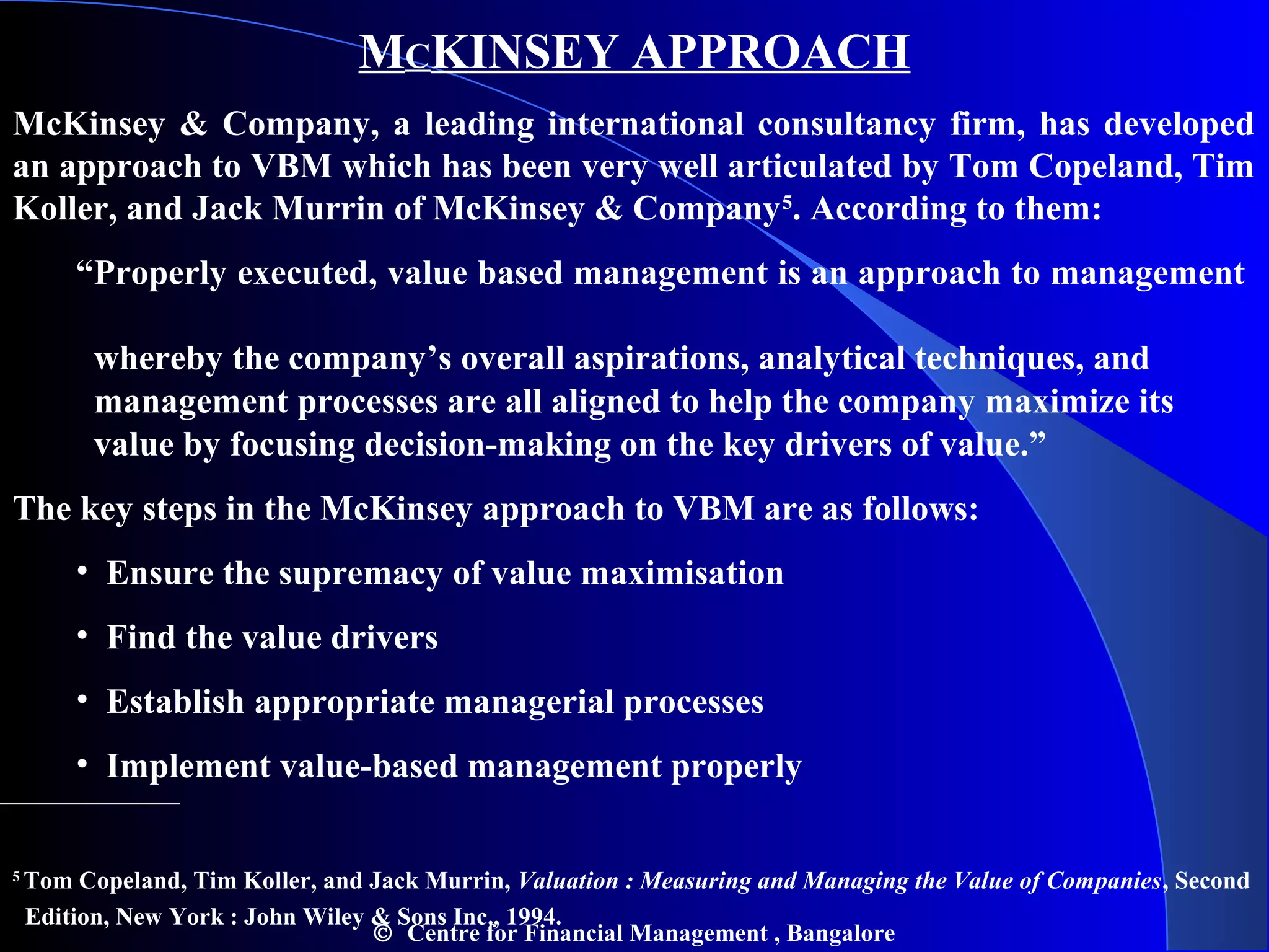 Chapter33 valuebasedmanagement | PPS