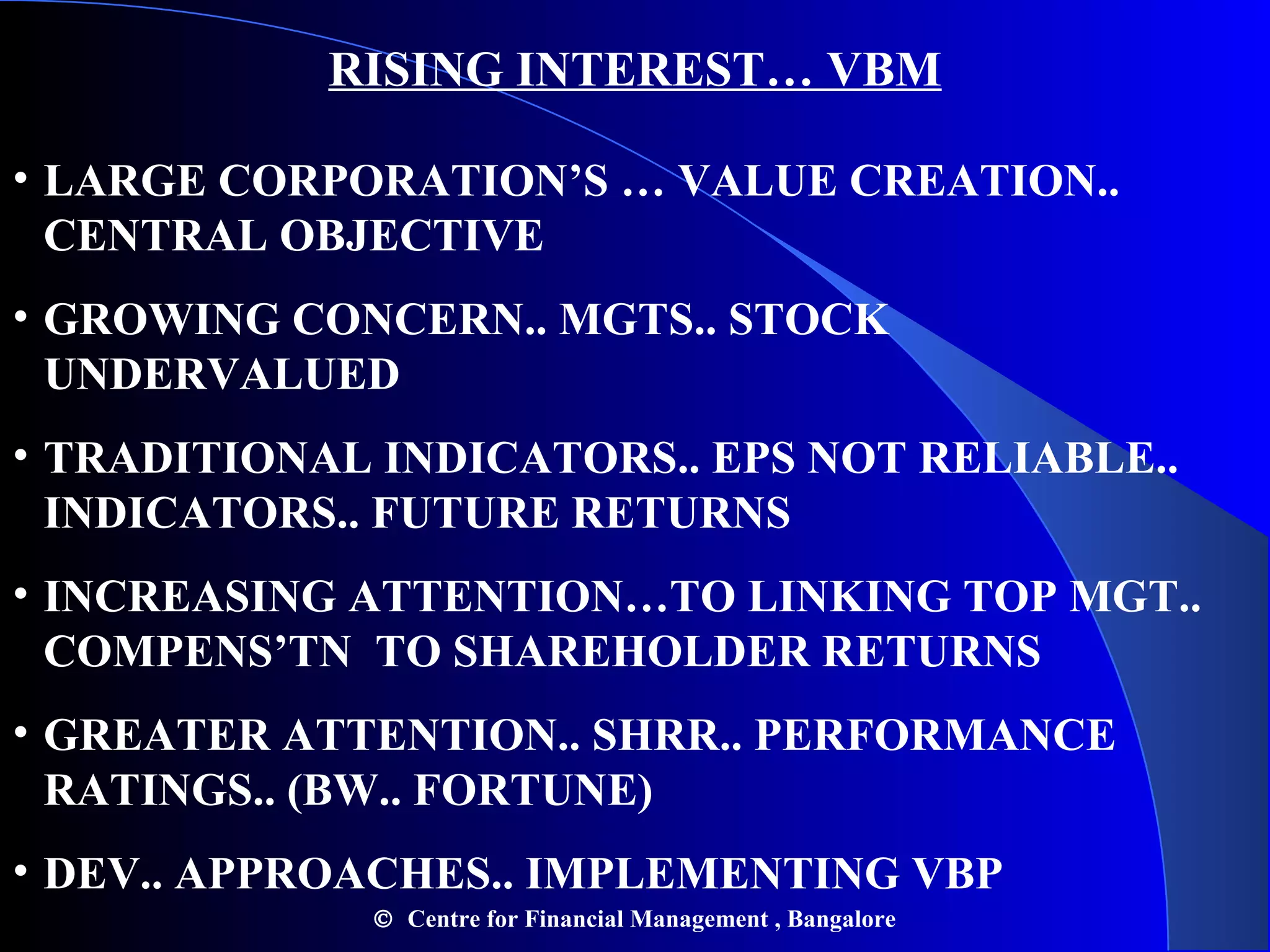 Chapter33 valuebasedmanagement | PPS