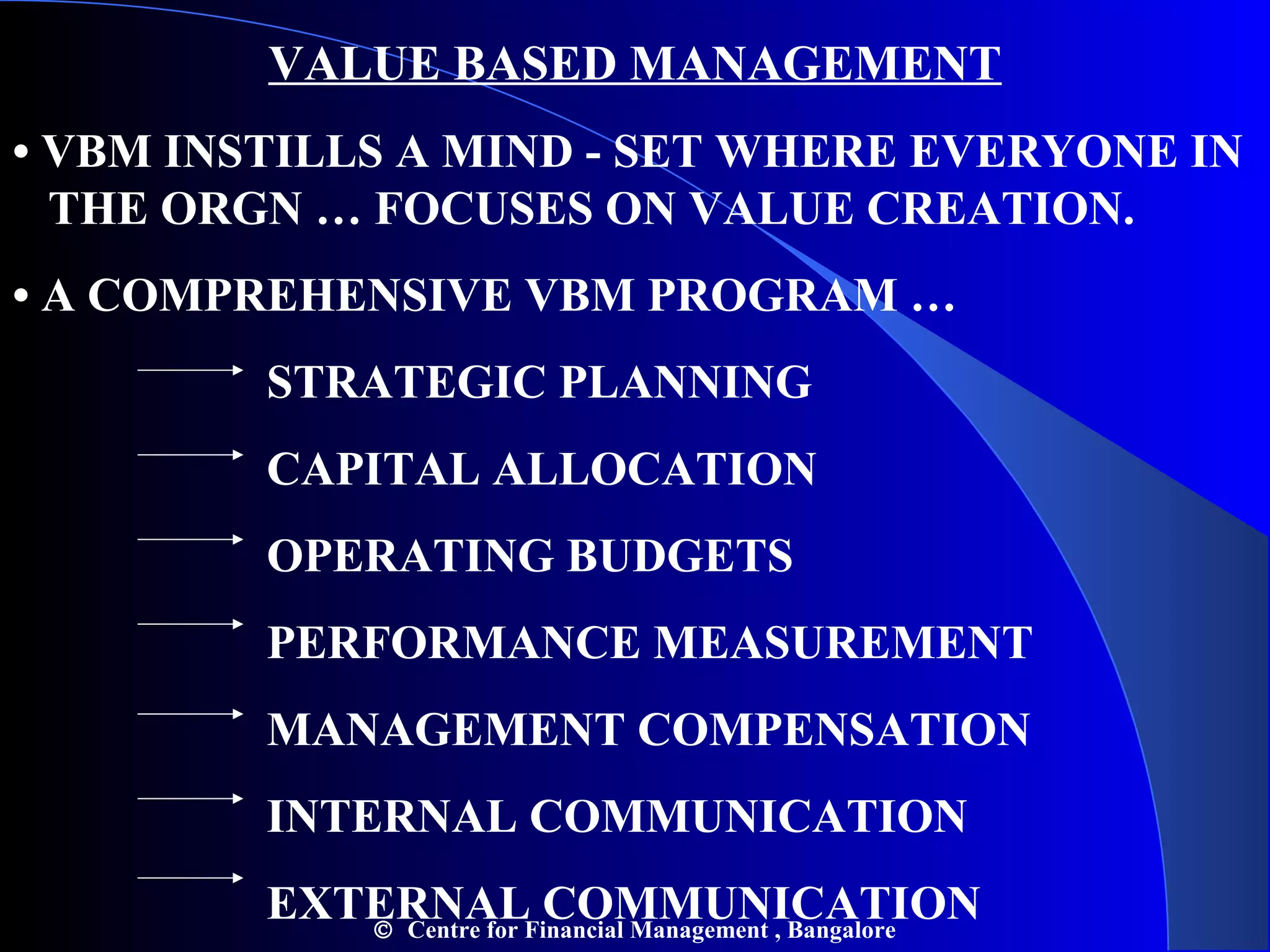 Chapter33 valuebasedmanagement | PPS