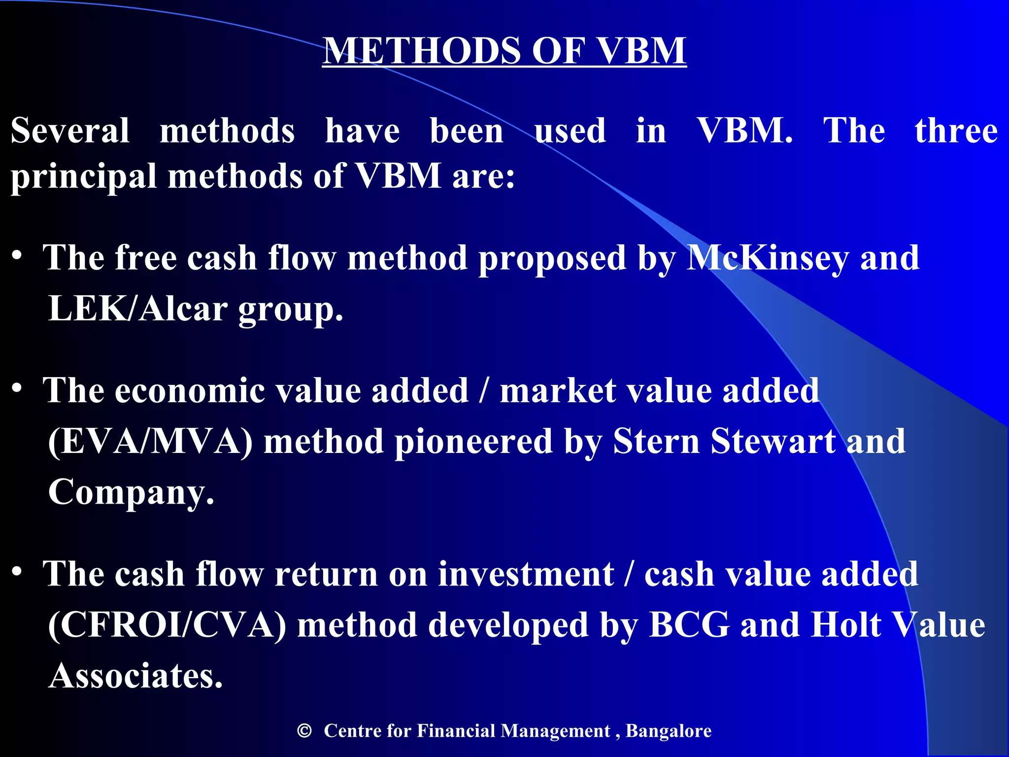 Chapter33 valuebasedmanagement | PPS