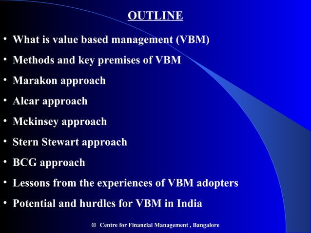 Chapter33 valuebasedmanagement | PPS | Business Accounting & Finance ...