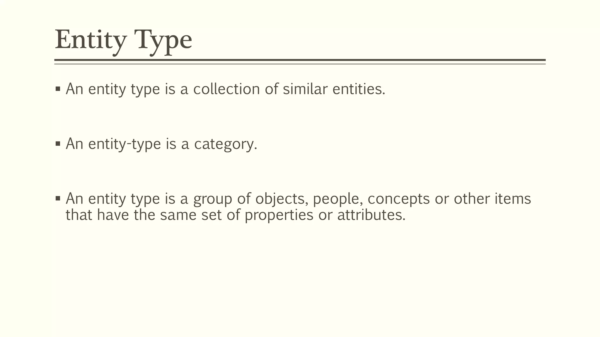 Entity Relationship Modelling | PPTX