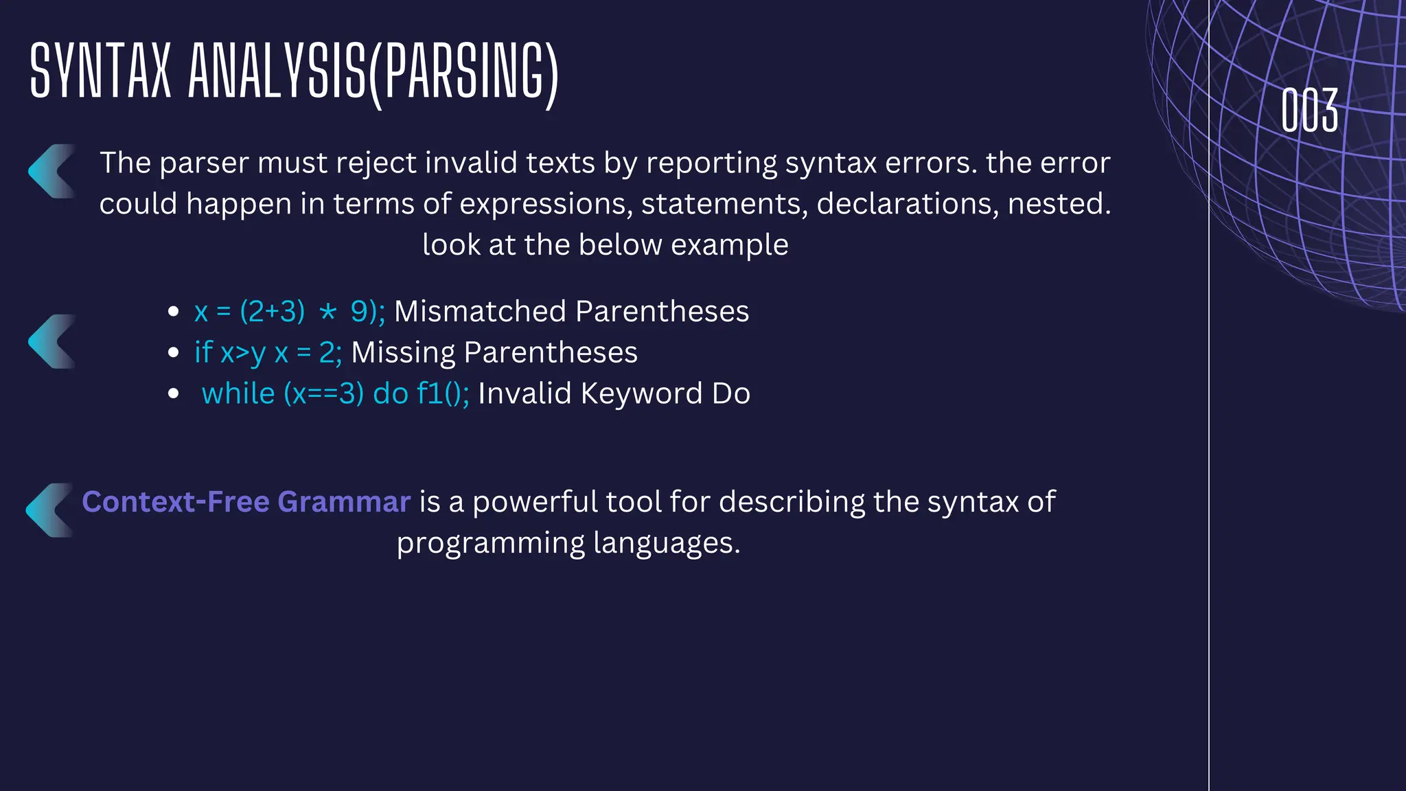 compiler design course focus of chapter 3 and 4 part | PDF ...