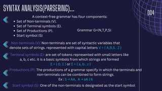 compiler design course focus of chapter 3 and 4 part | PDF | Programming Languages | Computing