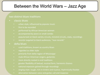 Chapter 34 - Jazz & Popular Music Between the Wars | PPTX