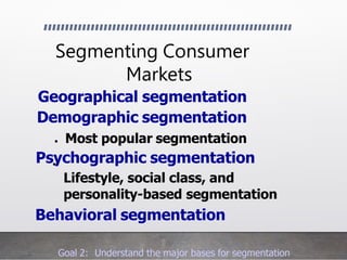 Chapter 3, 4 and 5 - Segmentation, Targeting and Positioning.pptx