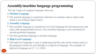 Chapter 3 Assembly level machine organization Assembly level machine organization | PPTX