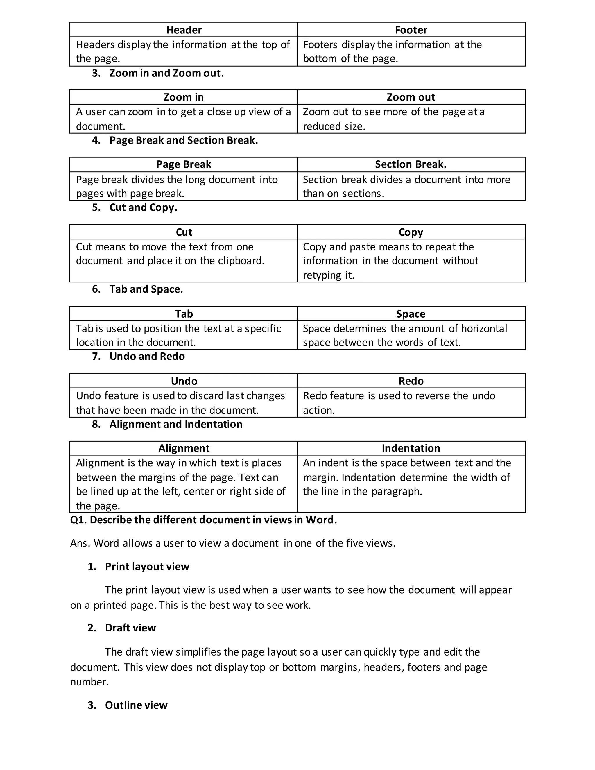 Computer Education Class 7 (PTB) Chapter 3 & 5 question answer | DOCX