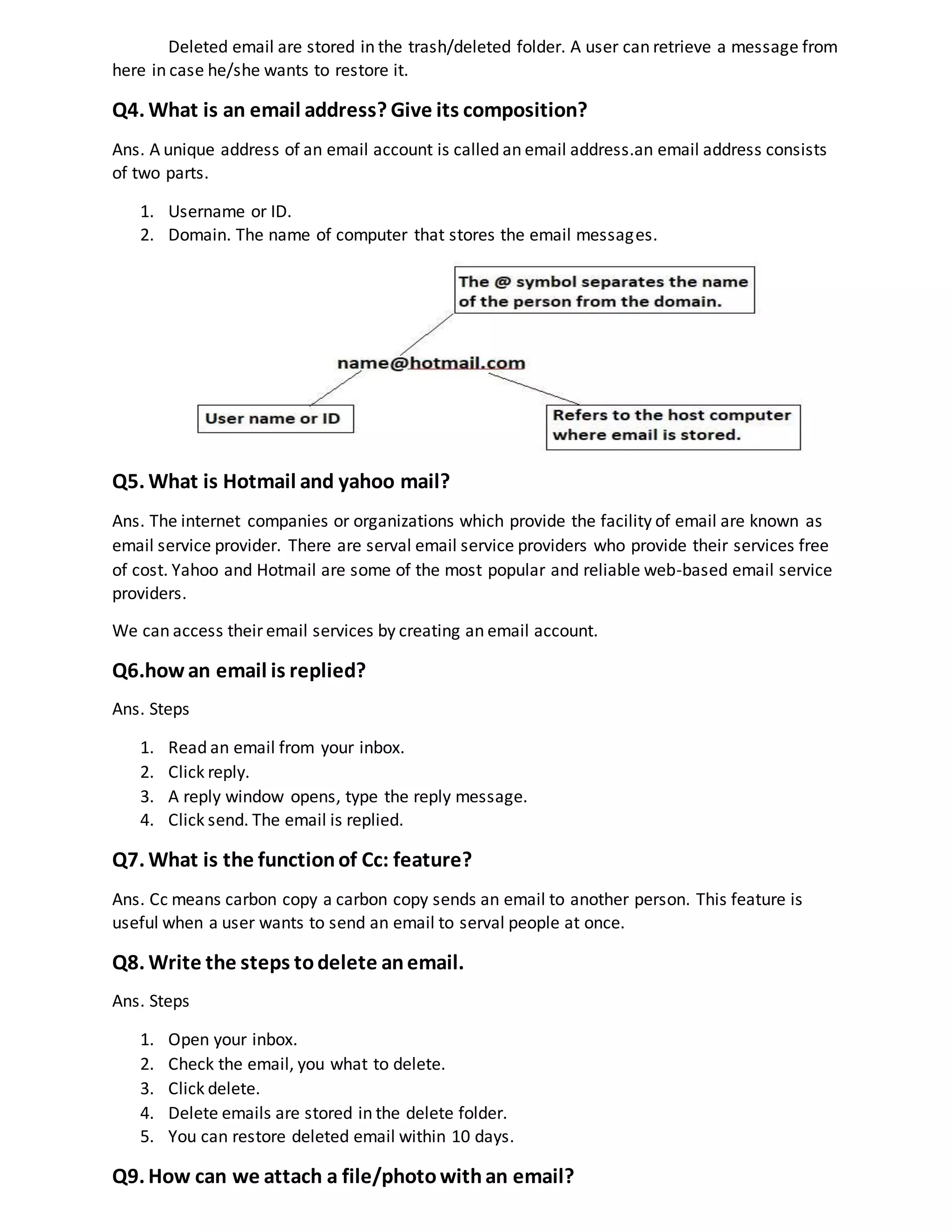 Computer Education Class 7 (PTB) Chapter 3 & 5 question answer | DOCX