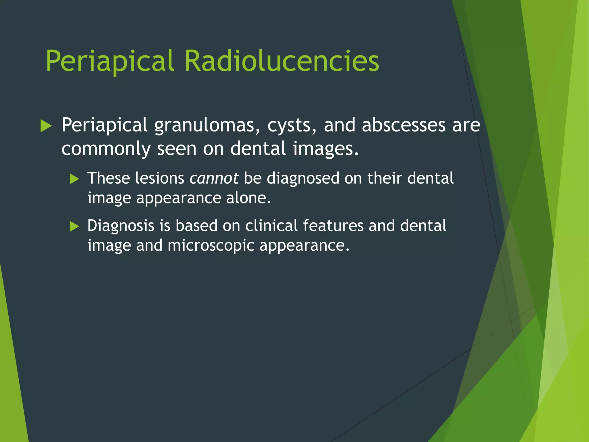 Chapter 35: Interpretation of Trauma, Pulpal Lesions, and Periapical lesions | PPTX