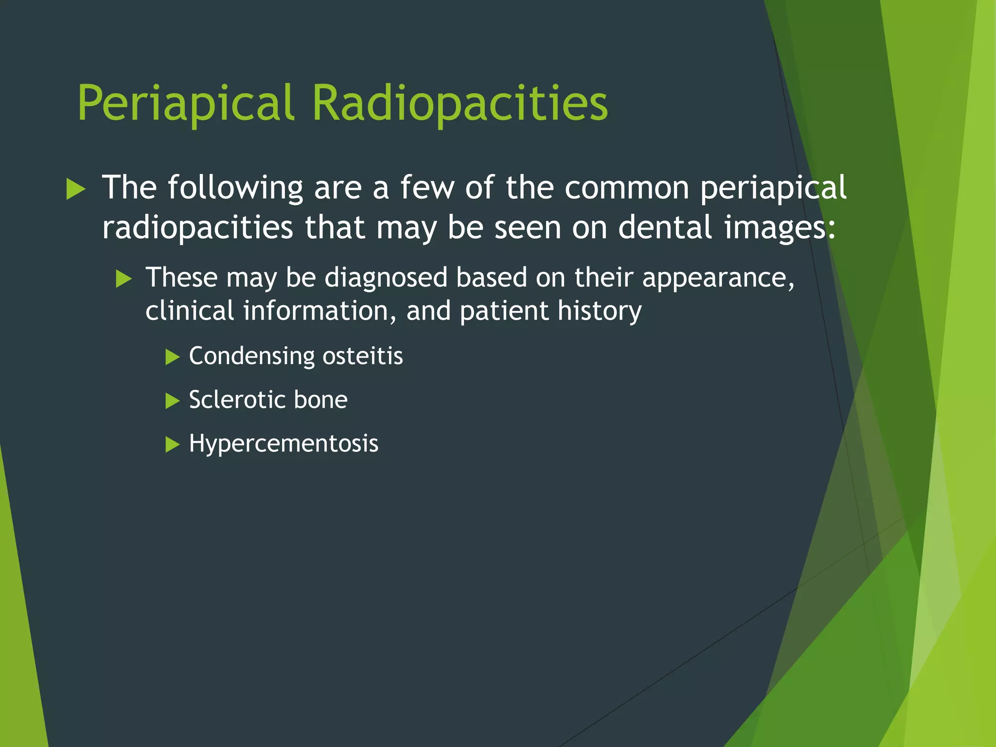 Chapter 35: Interpretation of Trauma, Pulpal Lesions, and Periapical ...