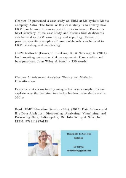 Chapter 35 presented a case study on ERM at Malaysia’s Media company | PDF