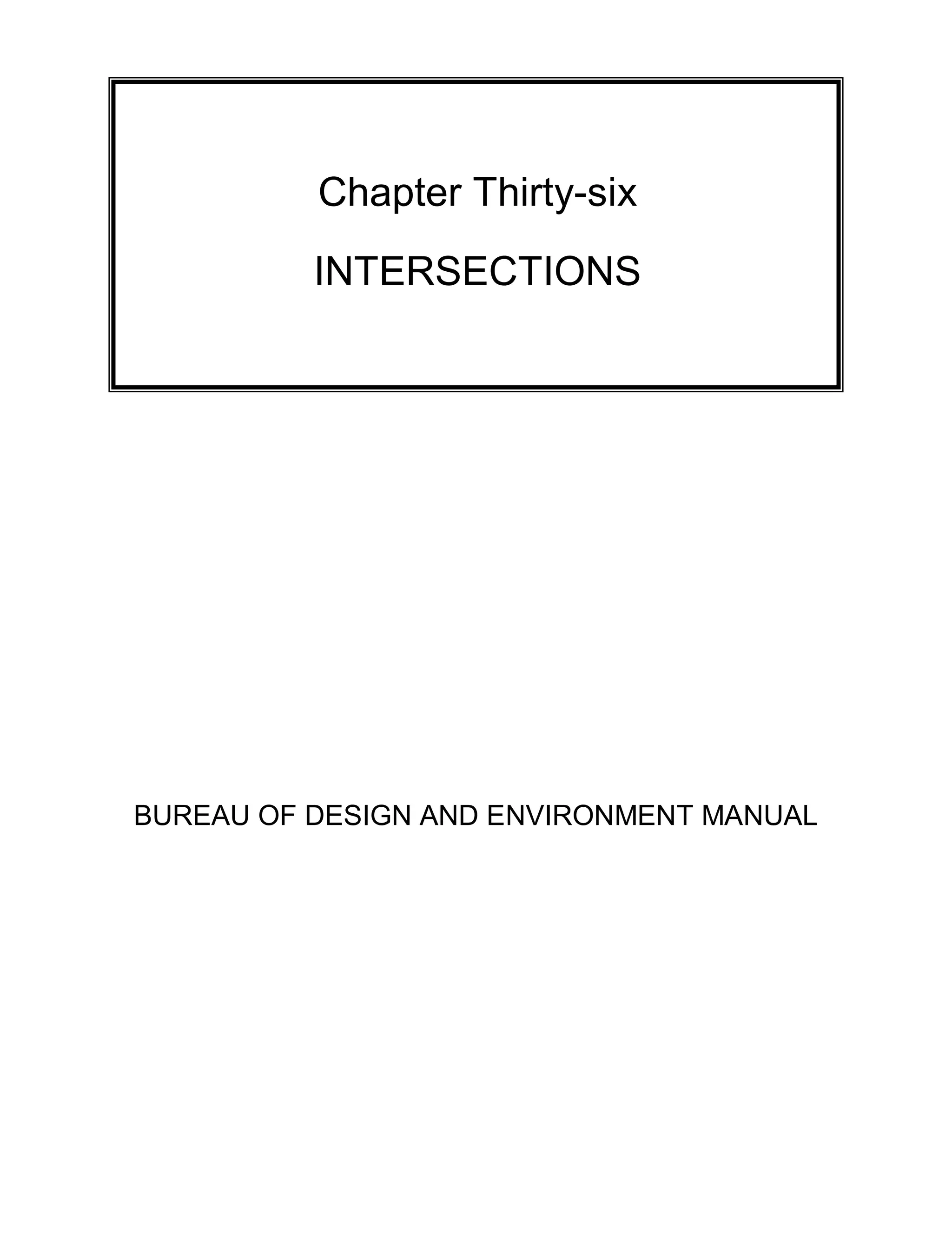Chapter 36 intersections | PDF