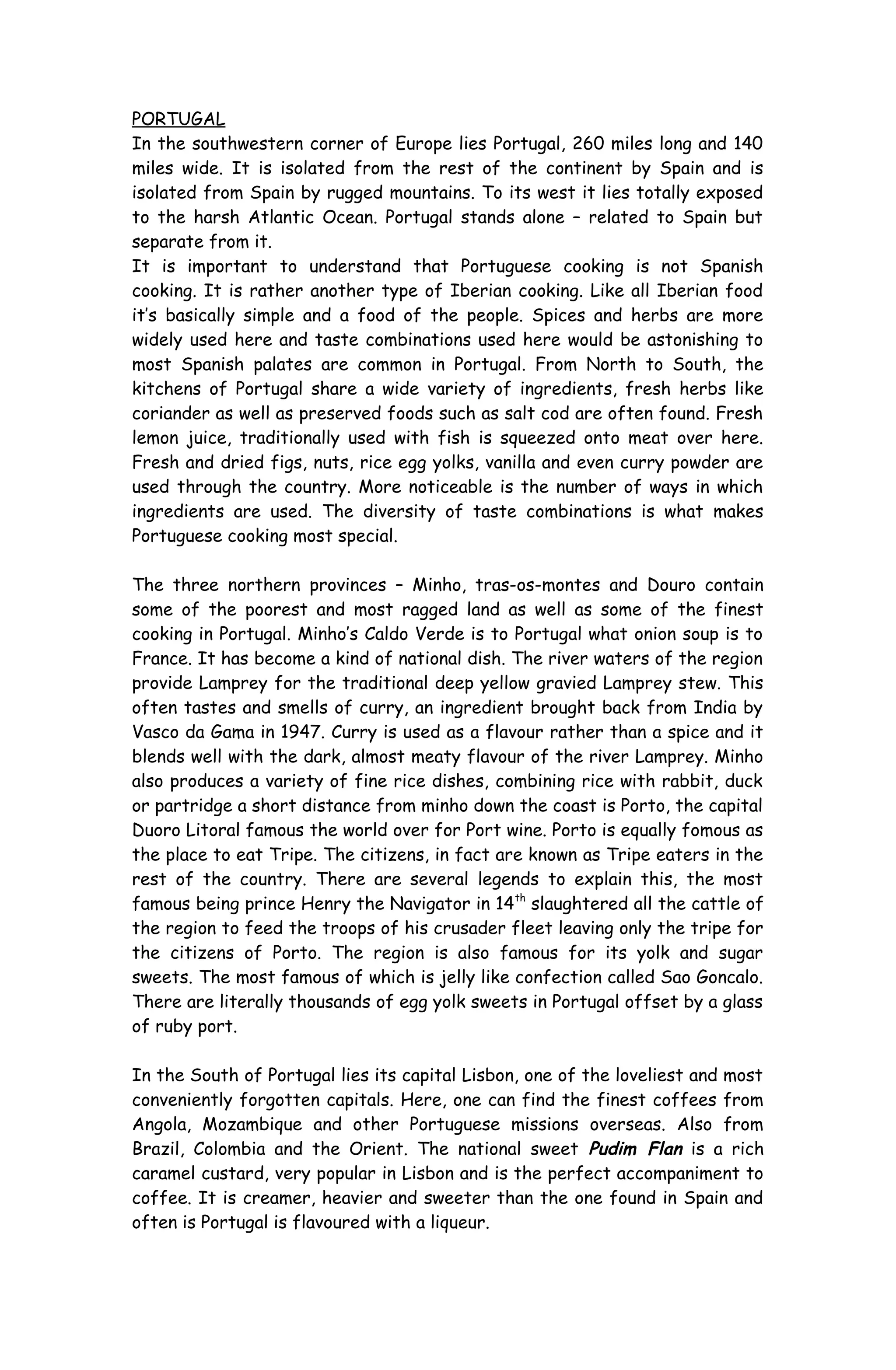 Chapter 36 the cooking of spain and portugal | DOC