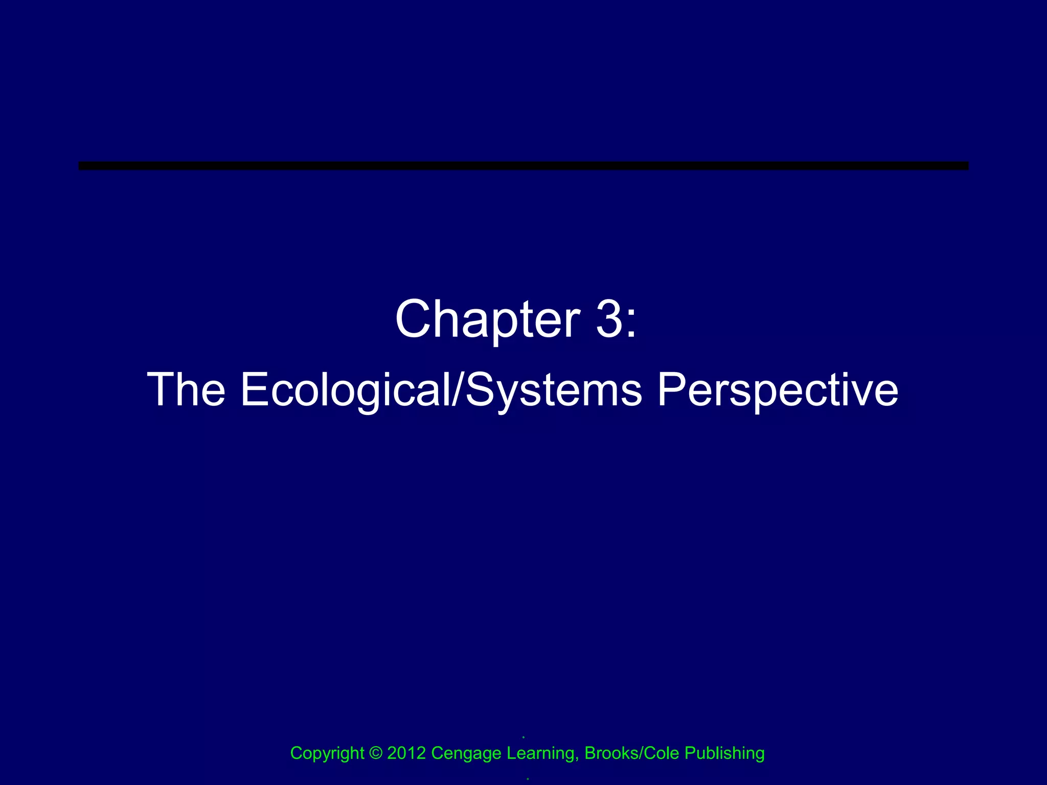 Unit 3: Ecological Systems Prespective | PPT