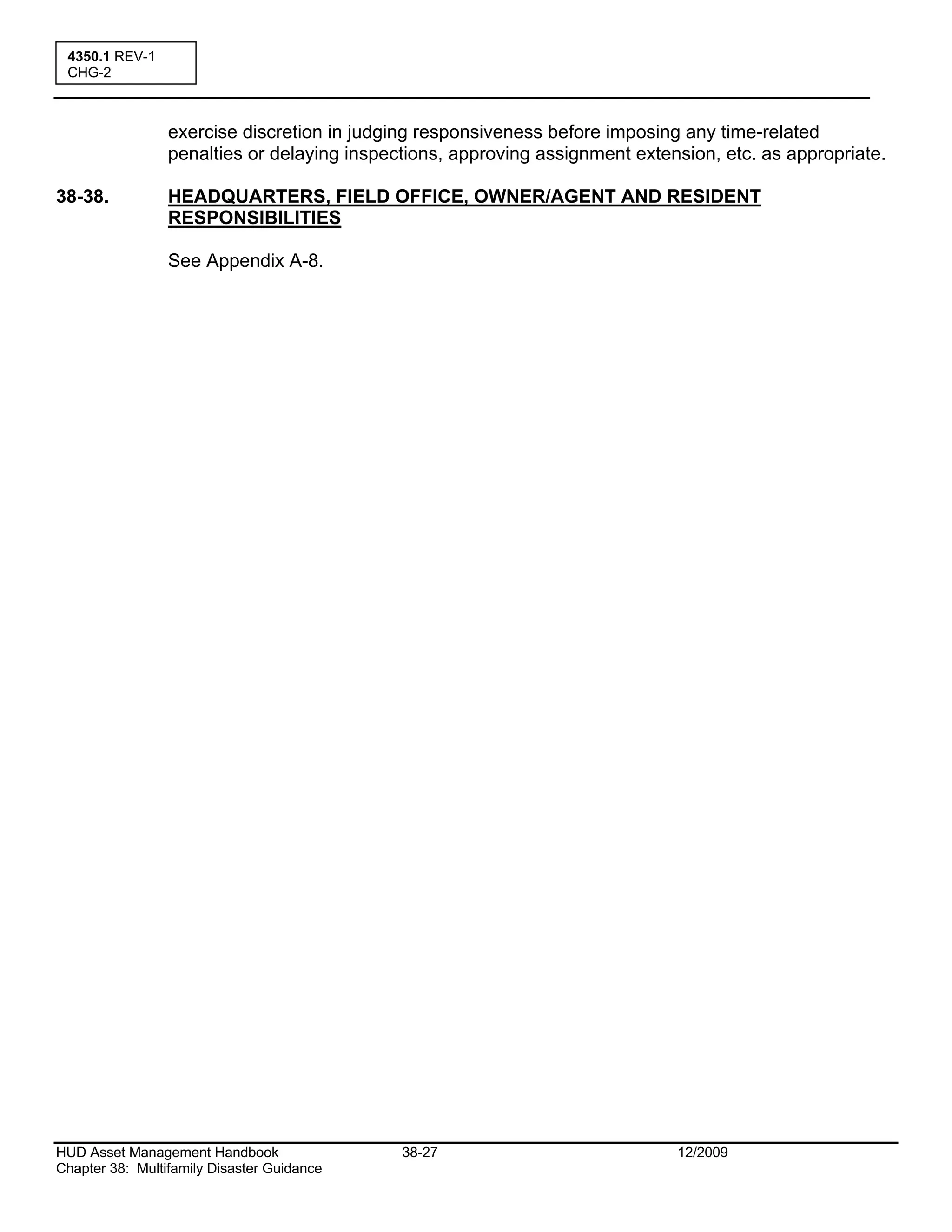 Chapter 38: Multifamily Emergency/Disaster Guidance | PDF