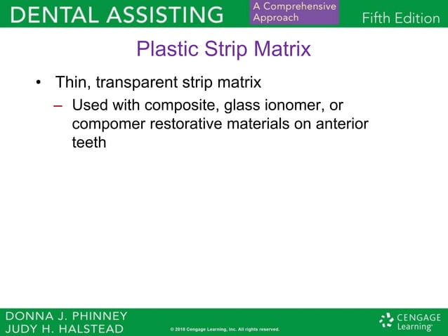Restorative materials, Matrix and Wedge | PPTX