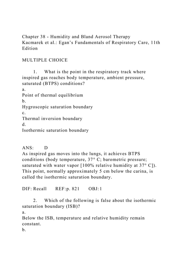 Chapter 38 - Humidity and Bland Aerosol TherapyKacmarek et al. .docx