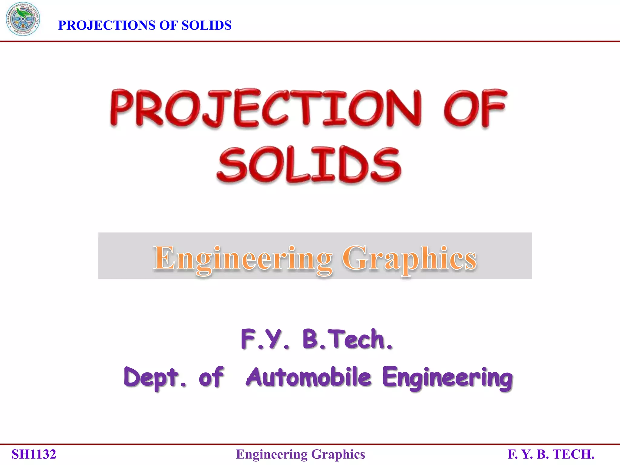 Projection of Solids | PPSX