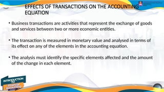 Comprehensive Guide to Accounting Equation and Classification | PPTX