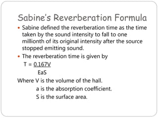 Chapter 3 acoustics & ultrasonic | PPTX