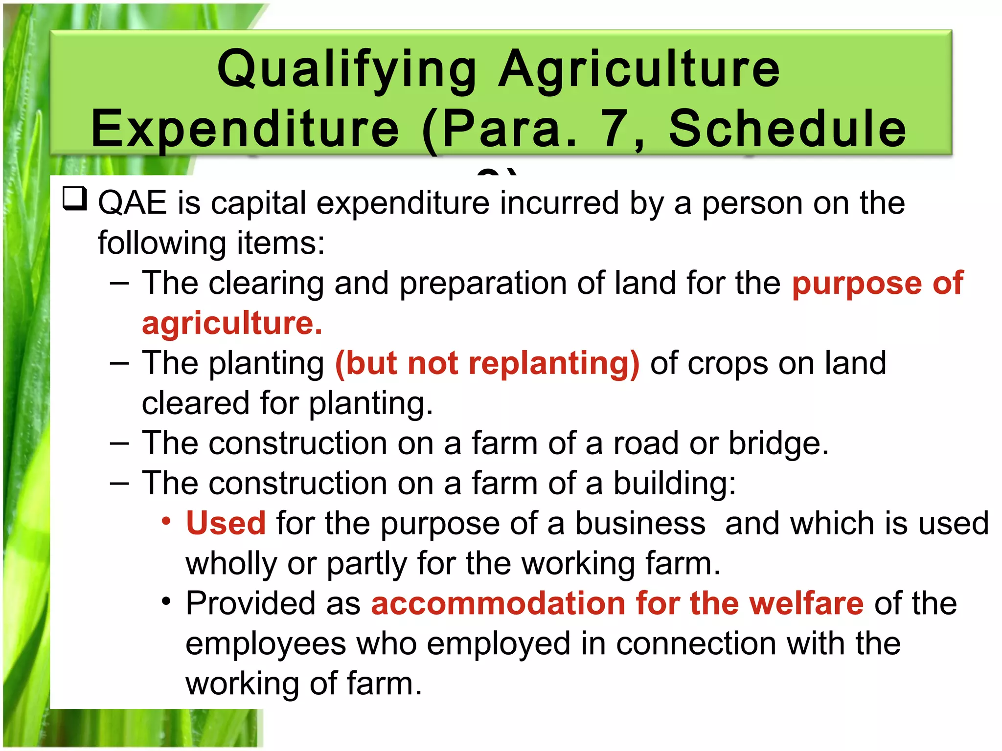 Chapter 3 agriculture allowance studnt | PPT