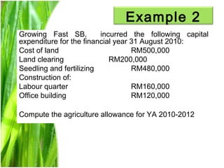 Chapter 3 agriculture allowance studnt | PPT