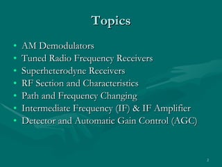 Chapter 3 am receivers | PPT