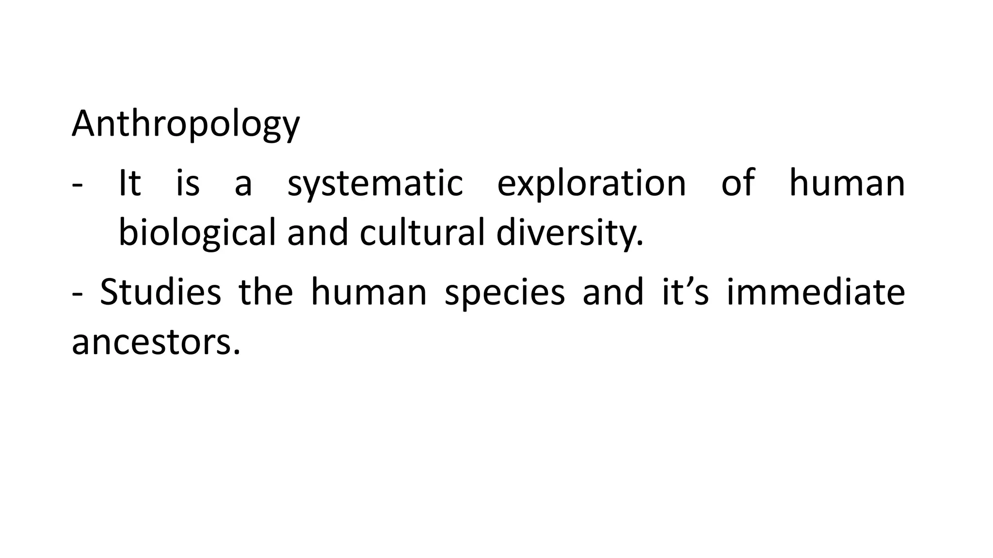 Chapter 3 Anthropological Self Powerpoint Presentation | PPTX | Science