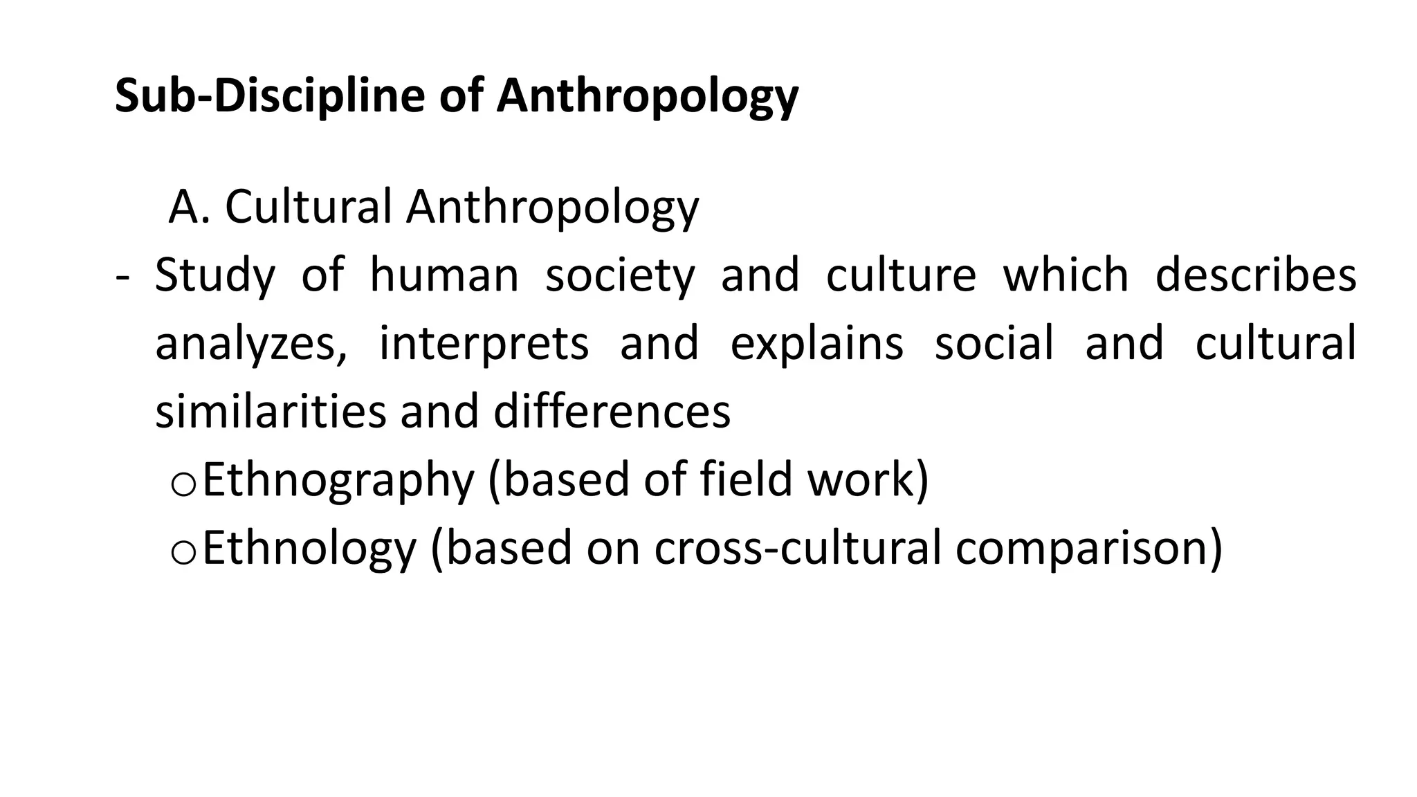 Chapter 3 Anthropological Self Powerpoint Presentation | PPTX | Science