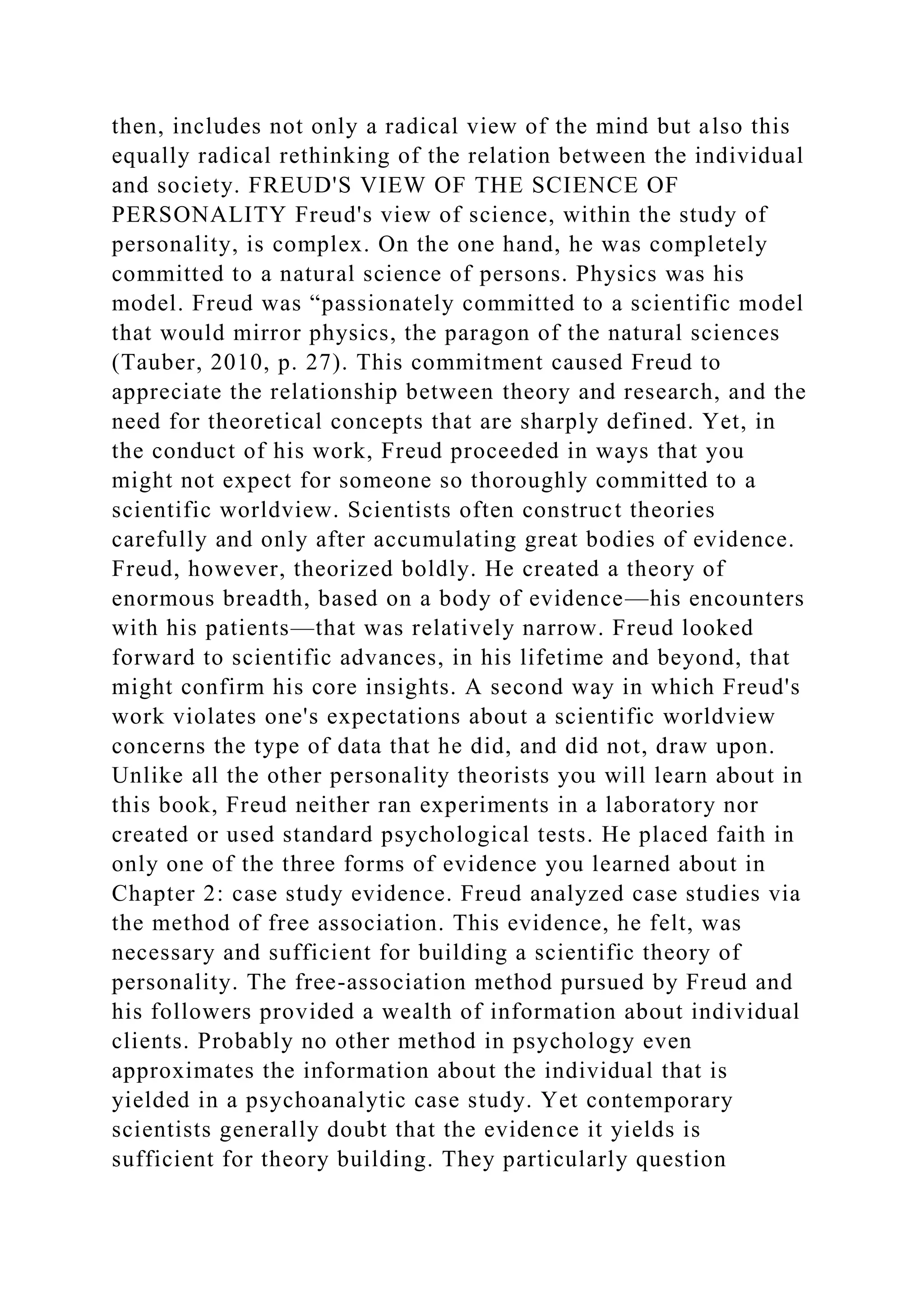 CHAPTER 3A PSYCHODYNAMIC THEORY FREUDS PSYCHOANALYTIC THEORY.docx