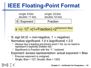Chapter 3 Arithmetic for Computers binary and floating.ppt