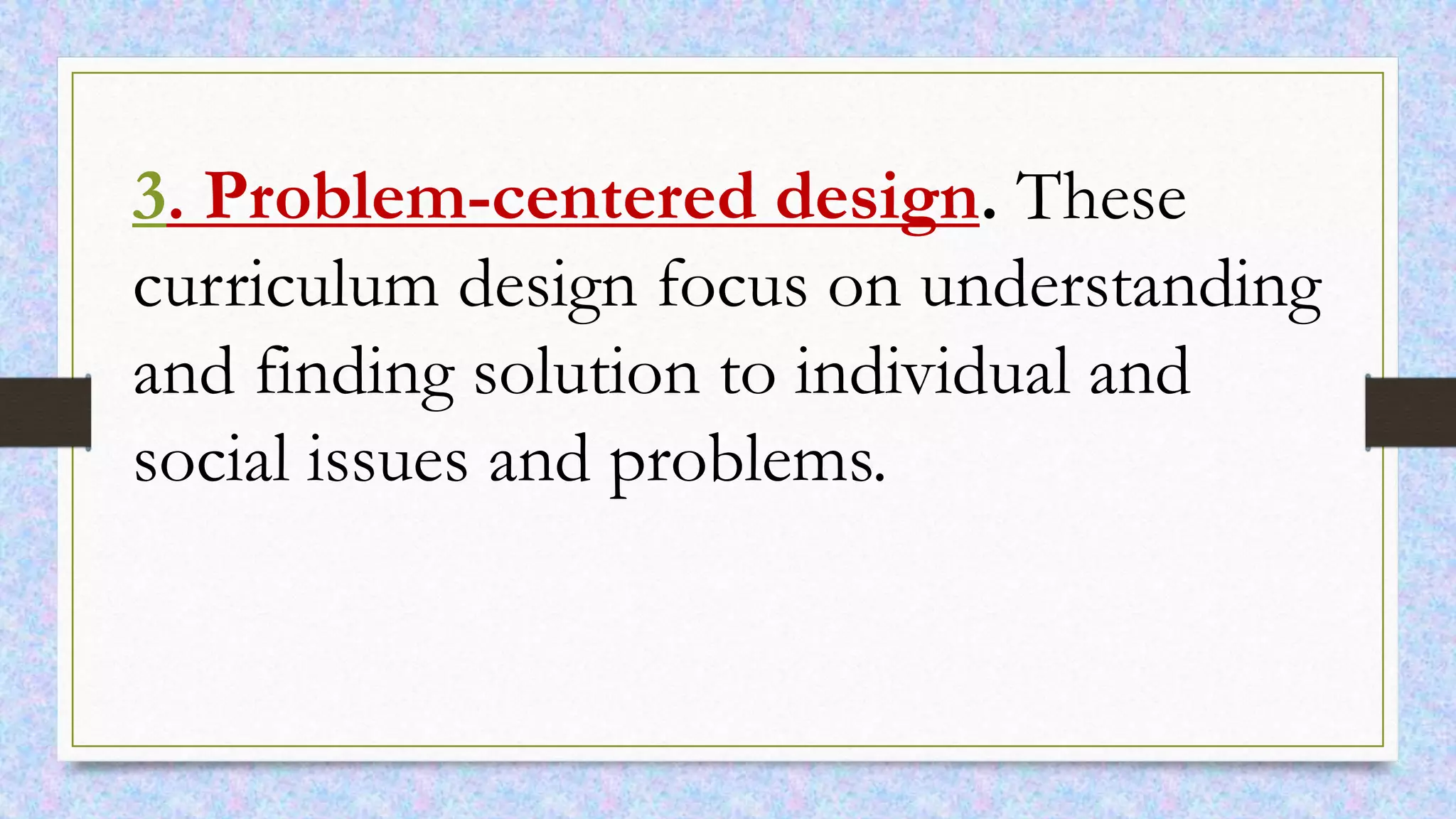 Chapter 3 Curriculum Design | PPTX