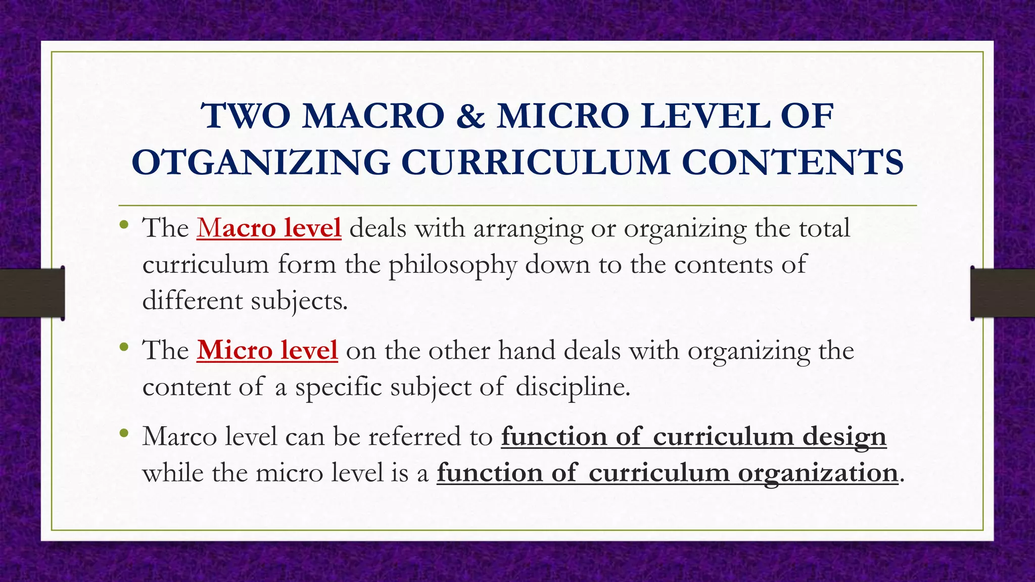 Chapter 3 Curriculum Design | PPTX